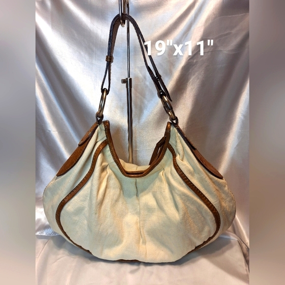 Ruehl No.925 | Bags | Ruehl 925 Canvas And Leather Tote Shoulder Bag ...